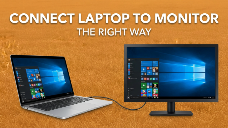 how to connect monitor to laptop - ILIPUTER